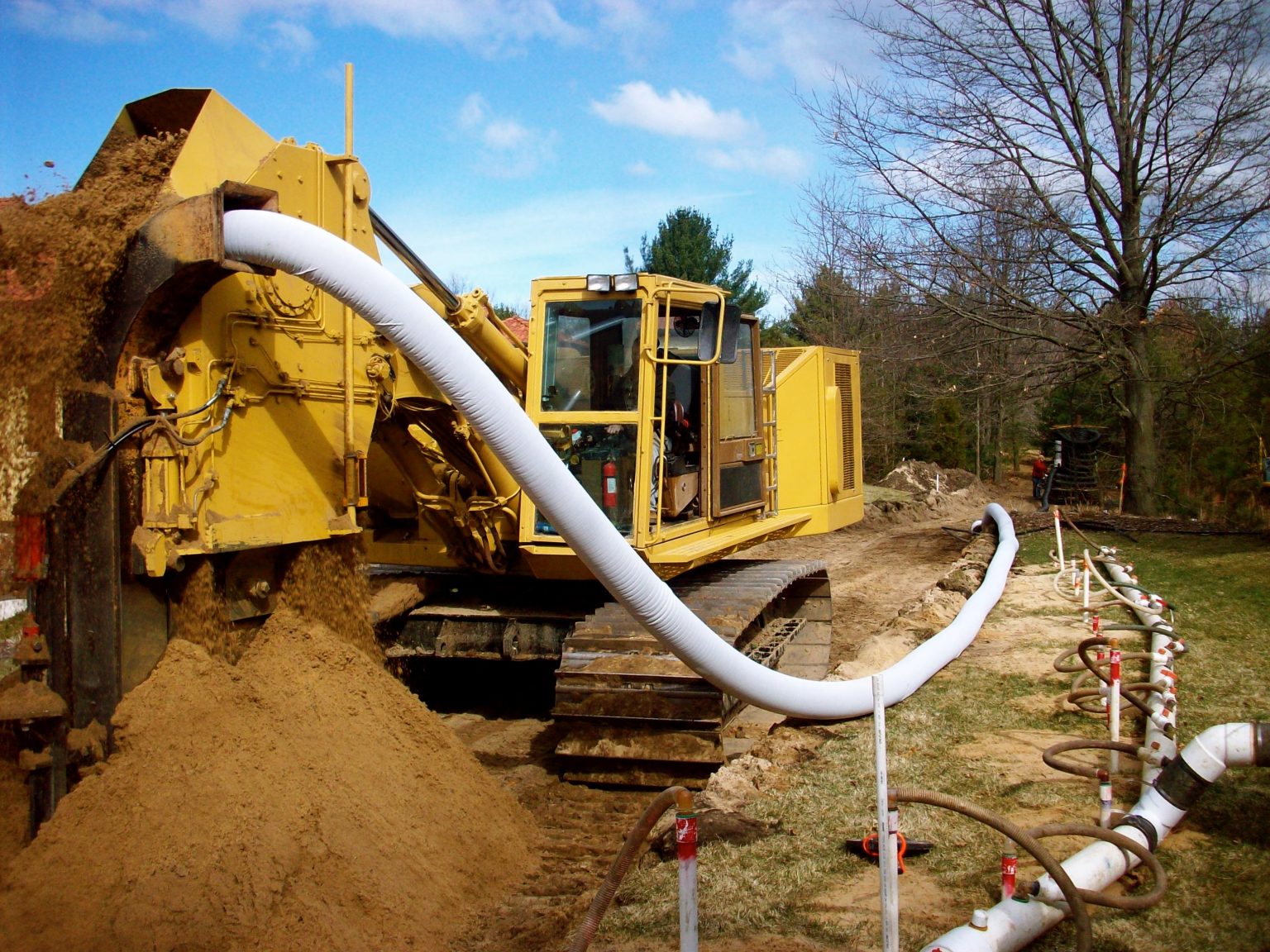 Construction Dewatering Applications – DeWind One Pass Trenching