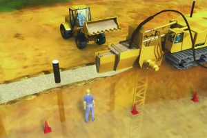 Collection Trenches – DeWind One Pass Trenching