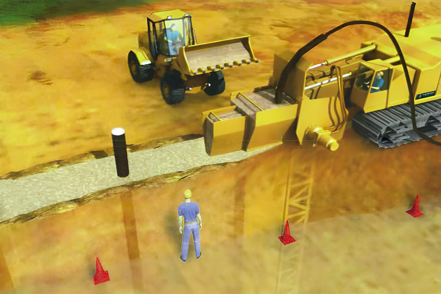 Collection Trenches – DeWind One Pass Trenching