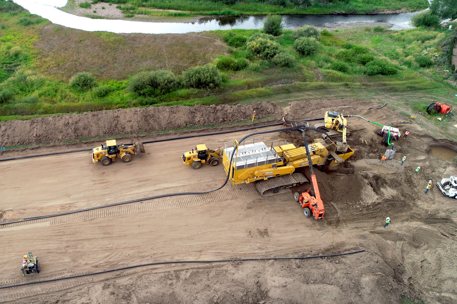 Municipal Water Supply Installation – DeWind One Pass Trenching